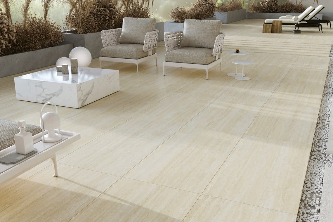 TRAVER STONE | กระเบื้องพอร์ซเลนลายหินทราเวอร์ทีน | WDC